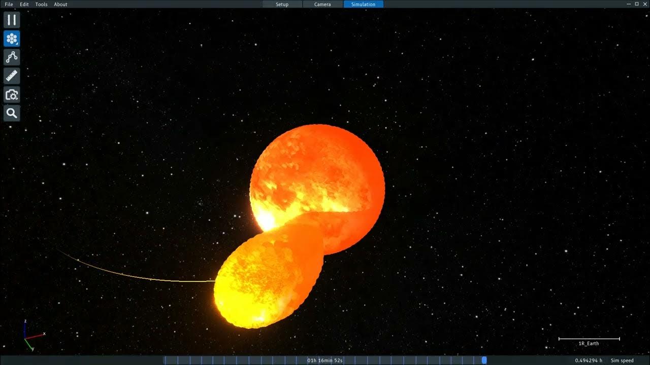 SpaceSim simulations - YouTube