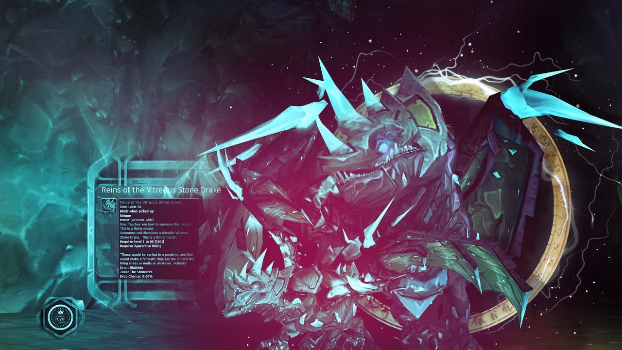 Reins of the Vitreous Stone Drake Mount from Slabhide in The Stonecore ...