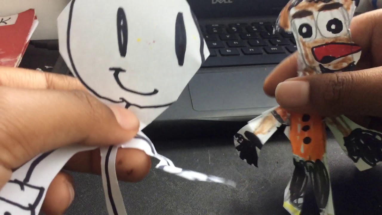 Henry Stickman in cut out paper a two dimensional cut out paper ...