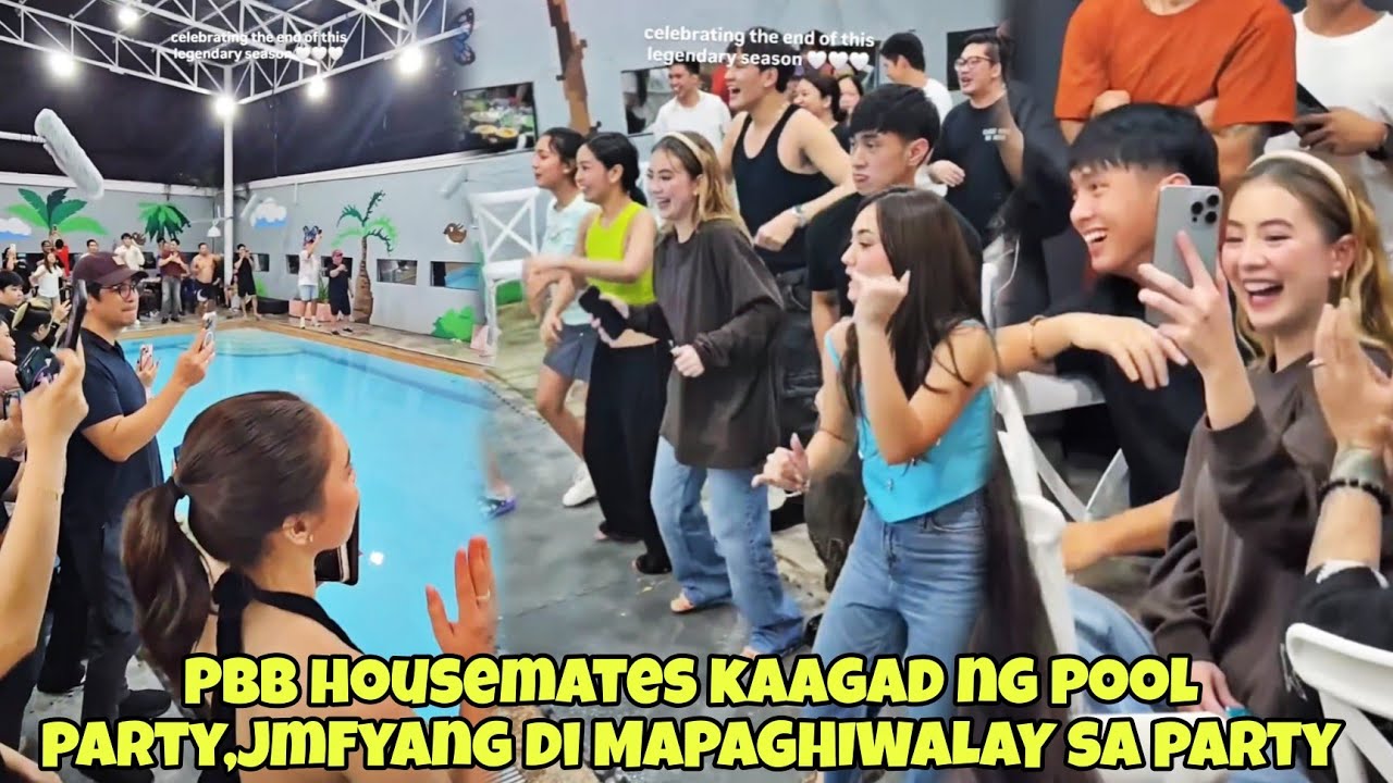 PBB HOUSEMATES DIRETSO POOL PARTY, JM AT FYANG DI MAPAGHIWALAY SA PARTY ...