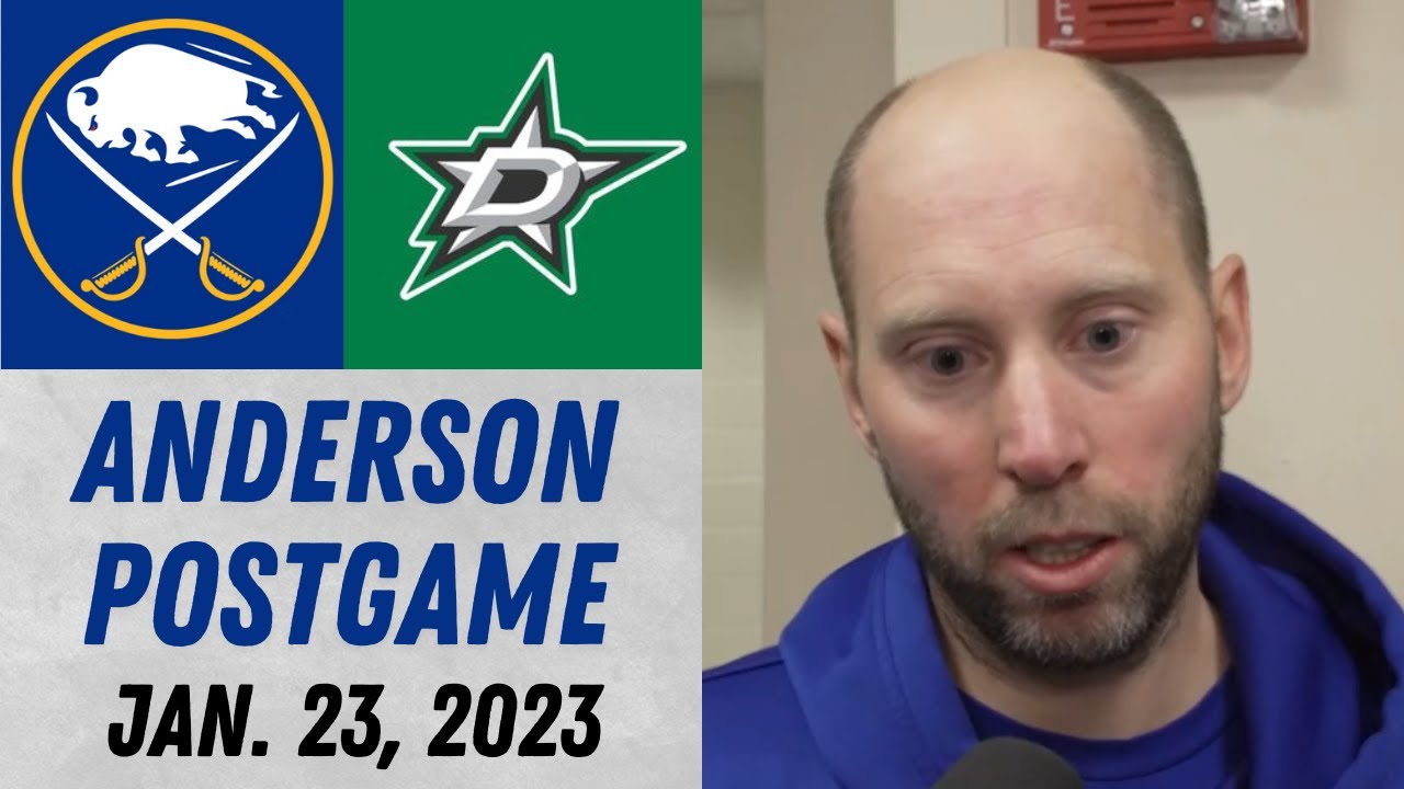 Craig Anderson Postgame Interview vs Dallas Stars (1/23/2023) - YouTube
