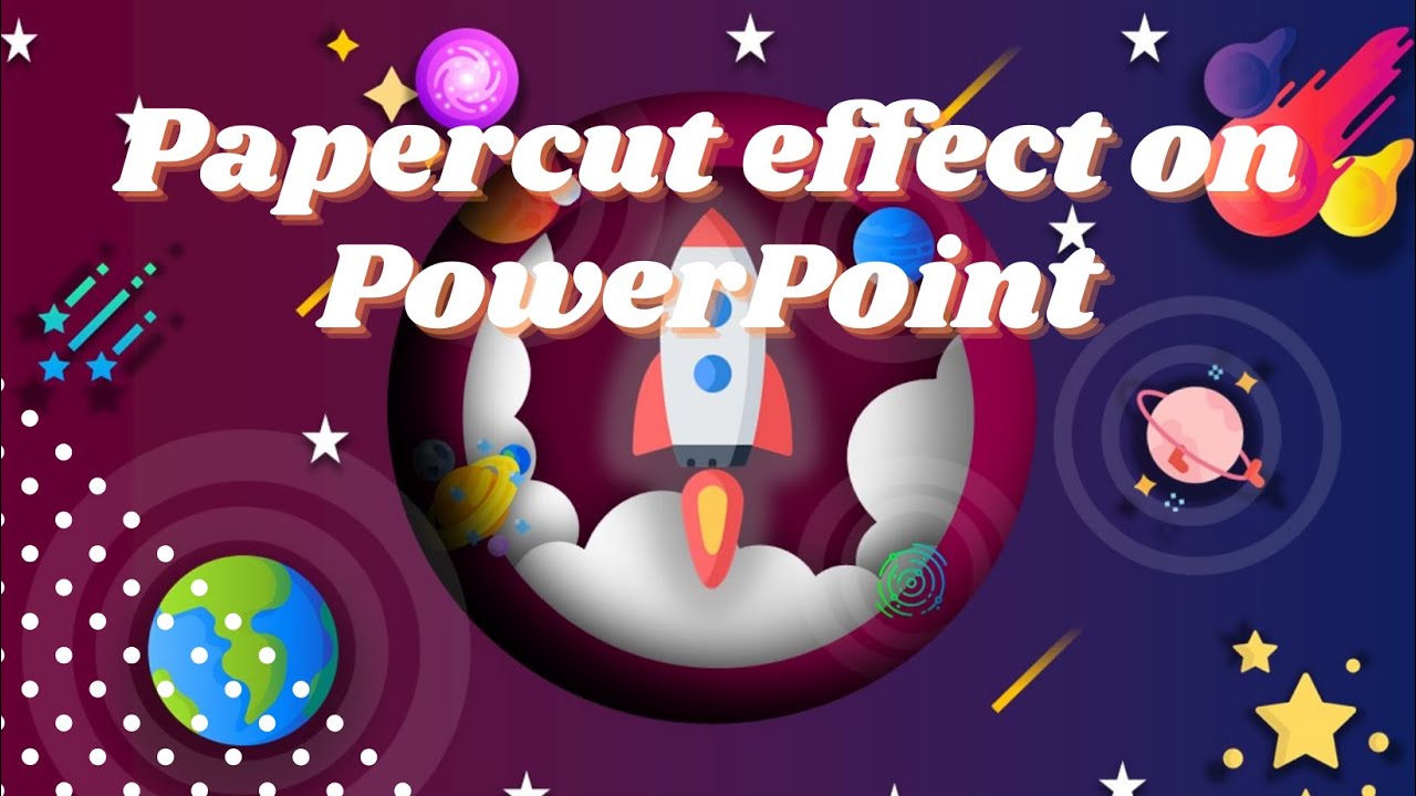 Papercut Effect Galaxy Animation Video Making Tutorial on PowerPoint ...