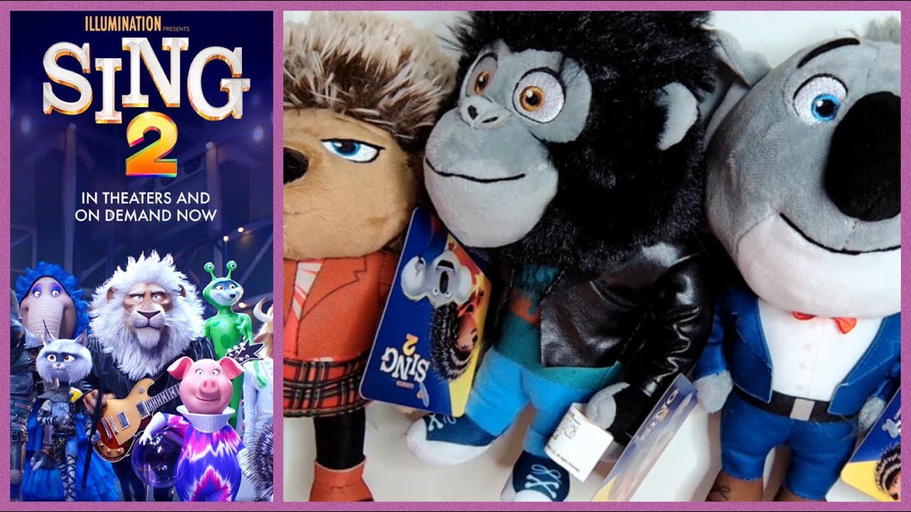 Sing 2 Promotional Items Unboxing Video - Shirts, Plushies, Keychains ...