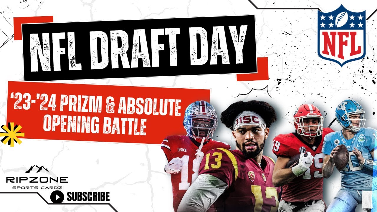 NFL DRAFT DAY!! WE BATTLED. Opened some Prizm & Absolute while watching ...