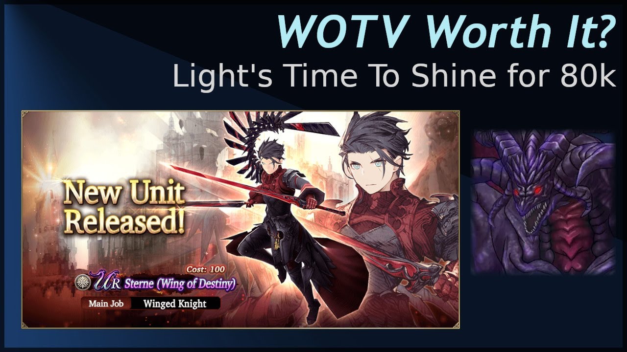 WOTV Worth It? 90 Cost Bahamut & Wing of Destiny Sterne - YouTube