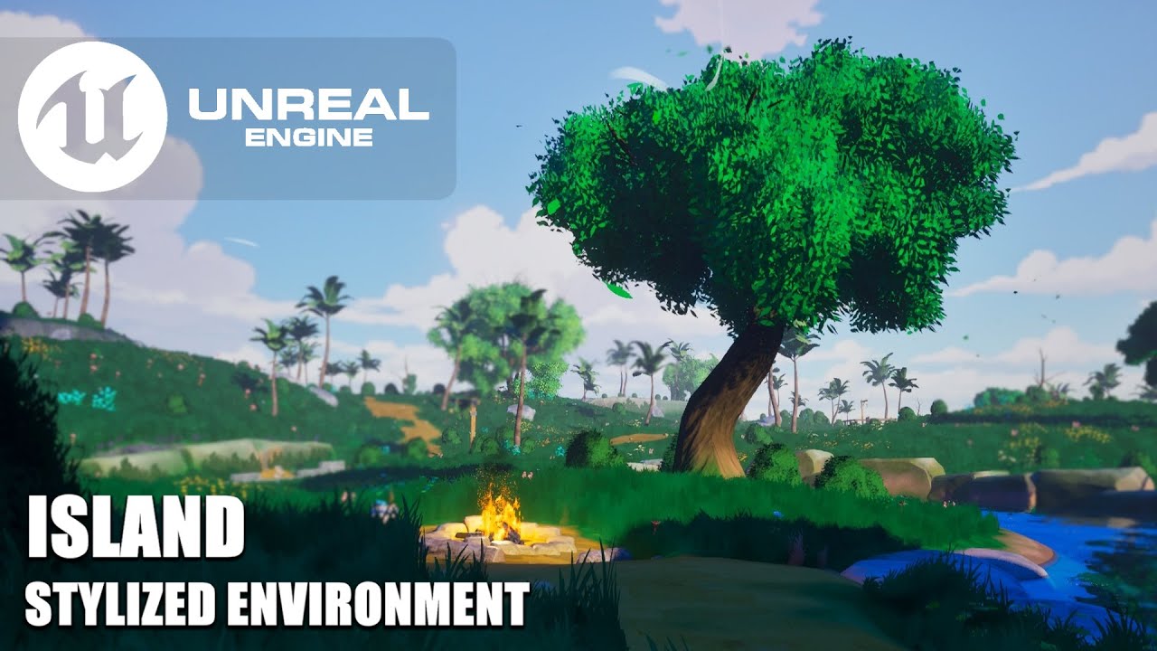 Stylized Environment UE5 - Island - YouTube