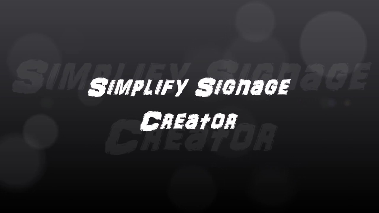 วิธีการใช้งานโปรแกรมออกแบบSimplify Signage - YouTube