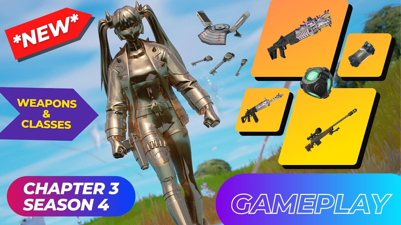 *NEW Weapons and classes* Fortnite Chapter 3 Season 4 Gameplay ...
