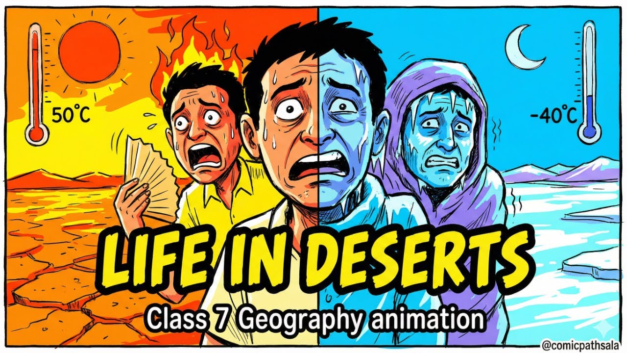 Life in Deserts – Class 7 Geography | NCERT Chapter 1 | Hot & Cold ...
