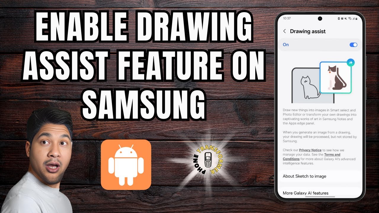 How to Enable the Drawing Assist Feature on Samsung - YouTube