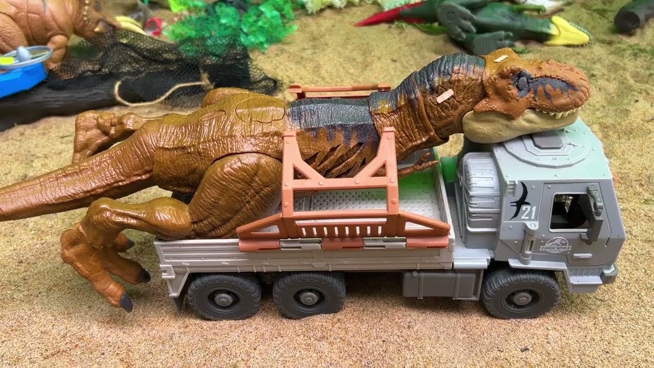 T-REX RAMPAGE IN THE CITY| T-REX VS BATMAN | THE NEW JURASSIC MOVIE ...