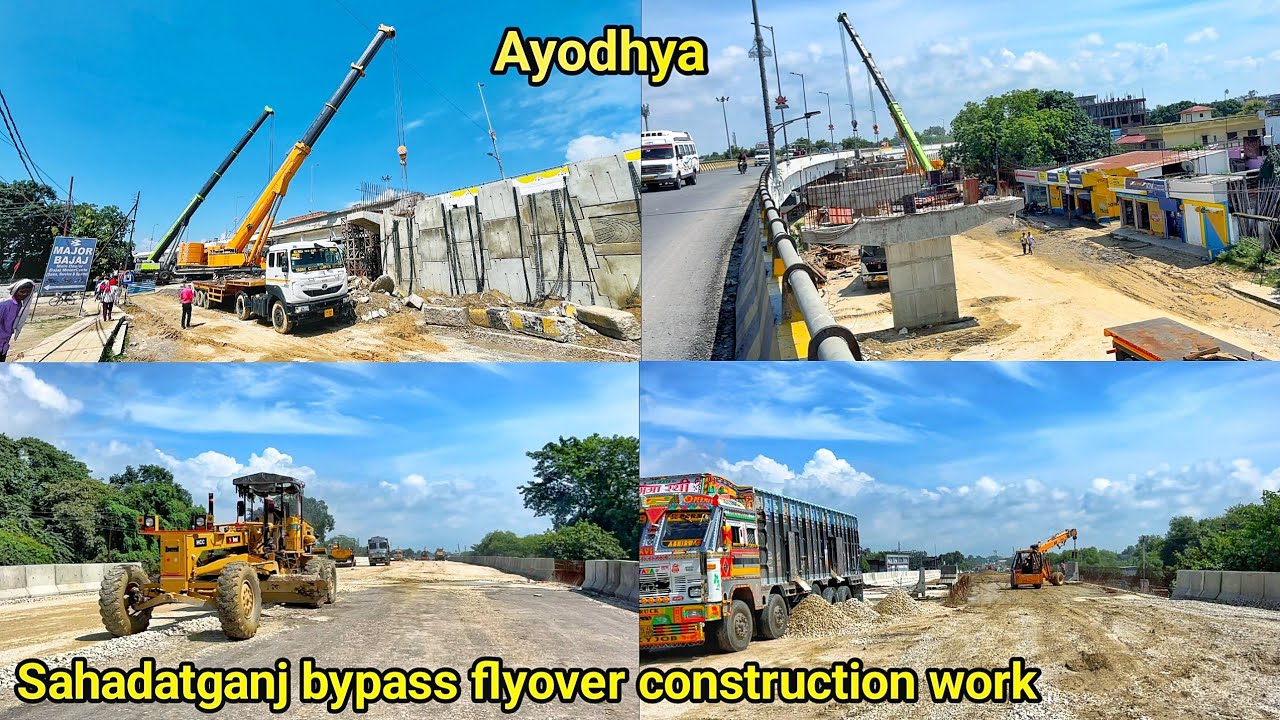 Ayodhya development update/ayodhya flyover construction work/RamMandir ...