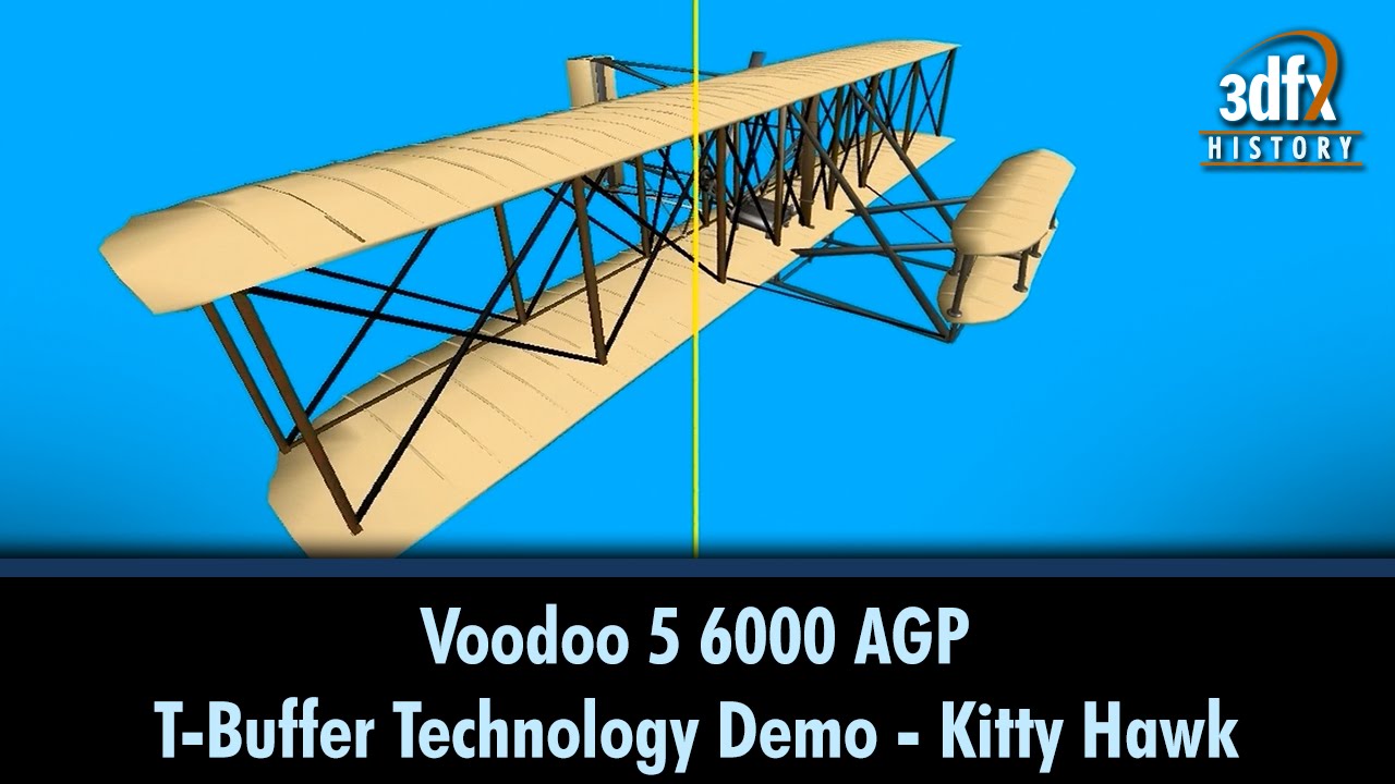 3dfx Voodoo 5 6000 AGP - T-Buffer Technology Demo - KittyHawk - YouTube