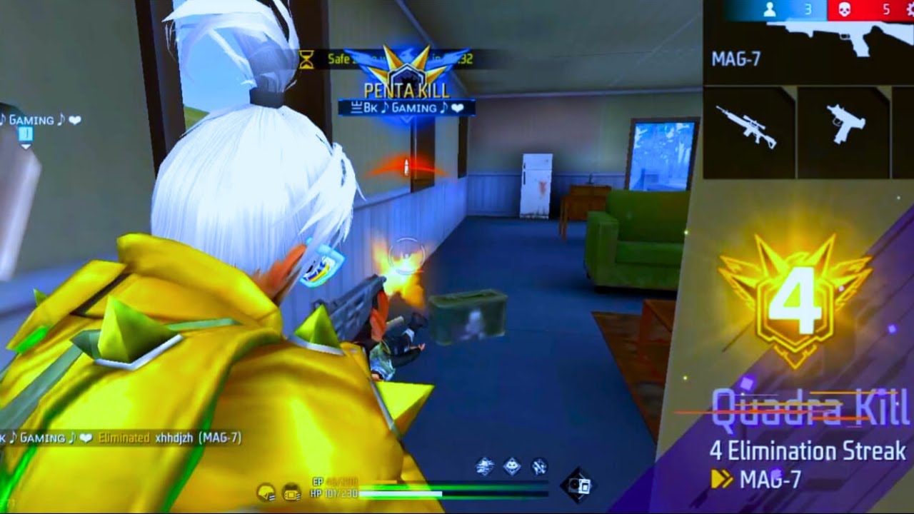 FREE FIRE PLAYING CS RANKED MATCH BRONZE TO PLATINA RANK PUSH ONE MEN ...
