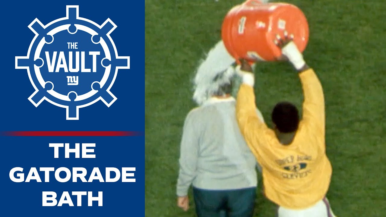 Who Invented the Gatorade Bath? 🛁 New York Giants - YouTube