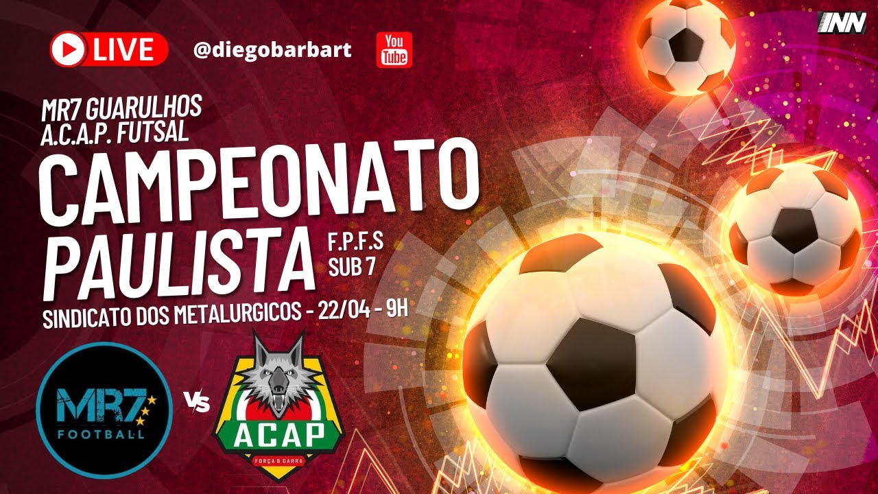 Mr7 x Acap - 4ª rodada - Categoria Sub07 F.P.F.S - YouTube