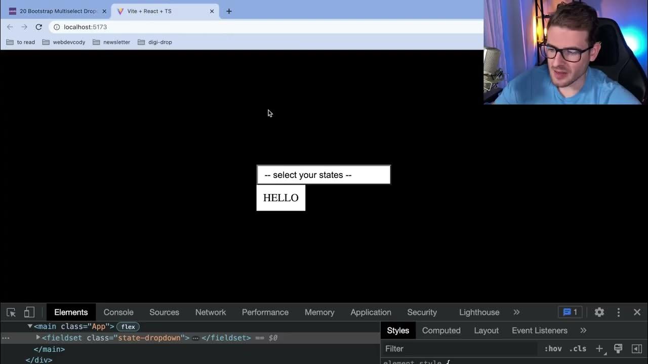 React Challenge Can You Build A Multi Select State Dropdown Youtube