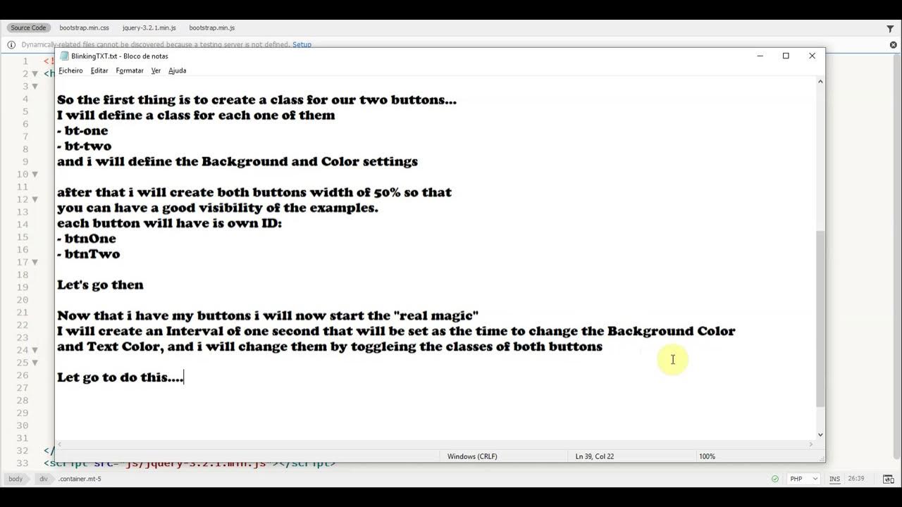 Bootstrap Jquery Create Flashing Blinking Button Youtube