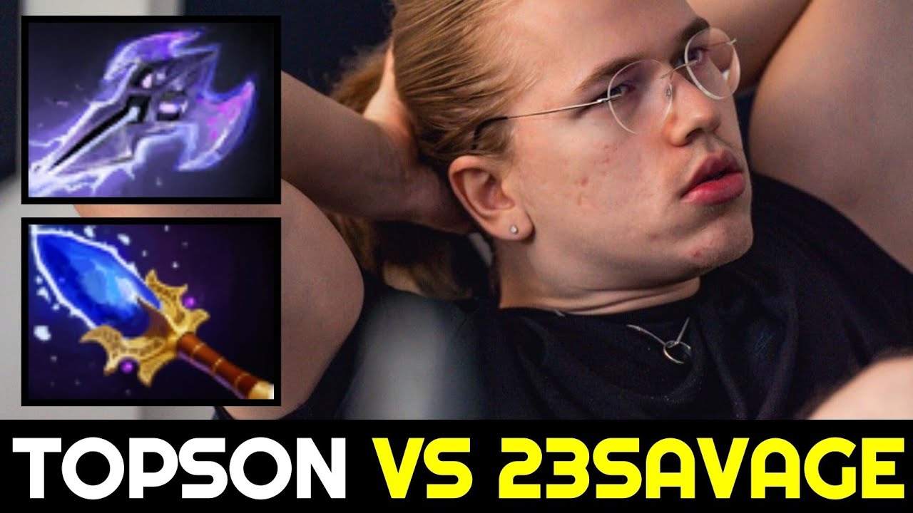TOPSON vs 23SAVAGE — Scepter & Mage Slayer Build Sniper 7.32c Dota 2 ...