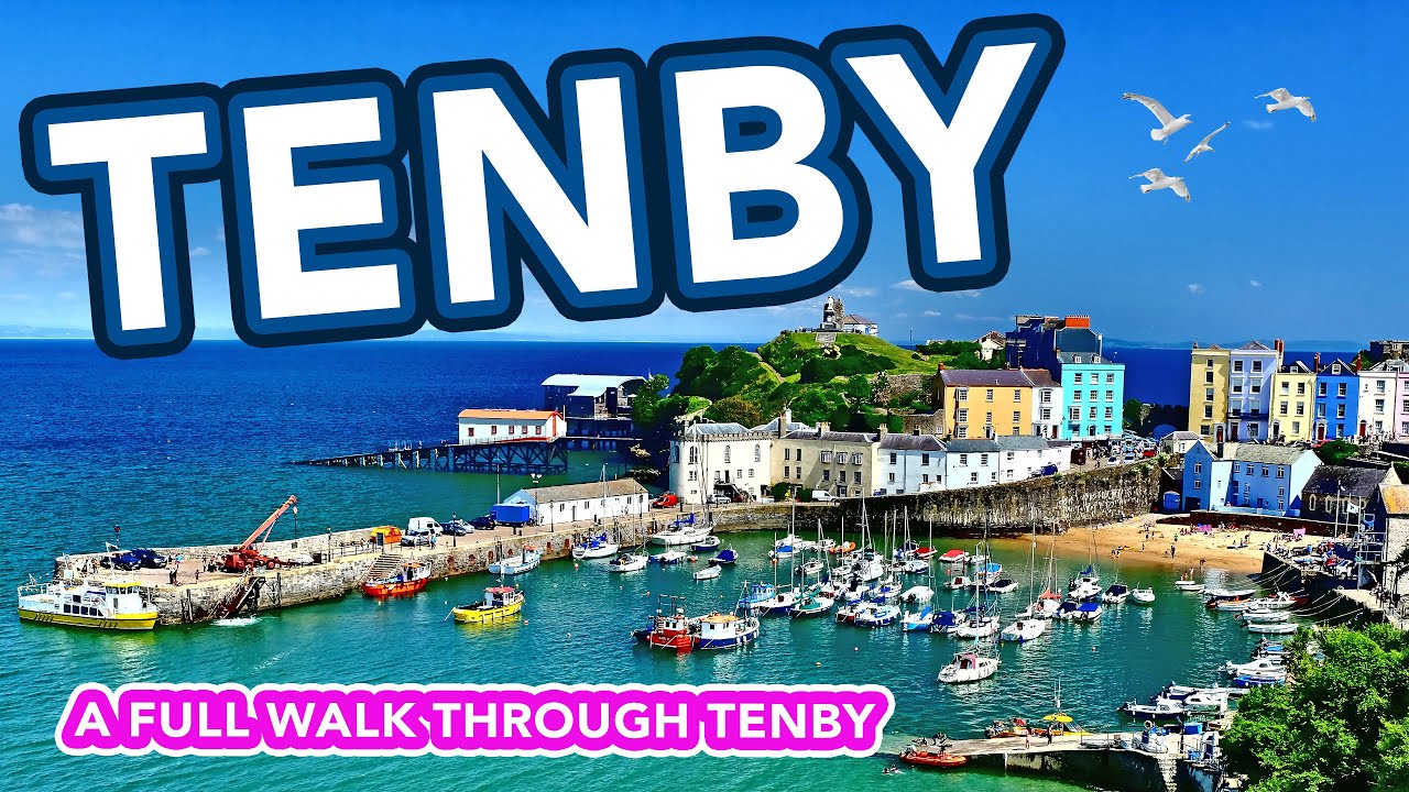 TENBY Wales | FULL TOUR from beach to town, castle and harbour! - YouTube