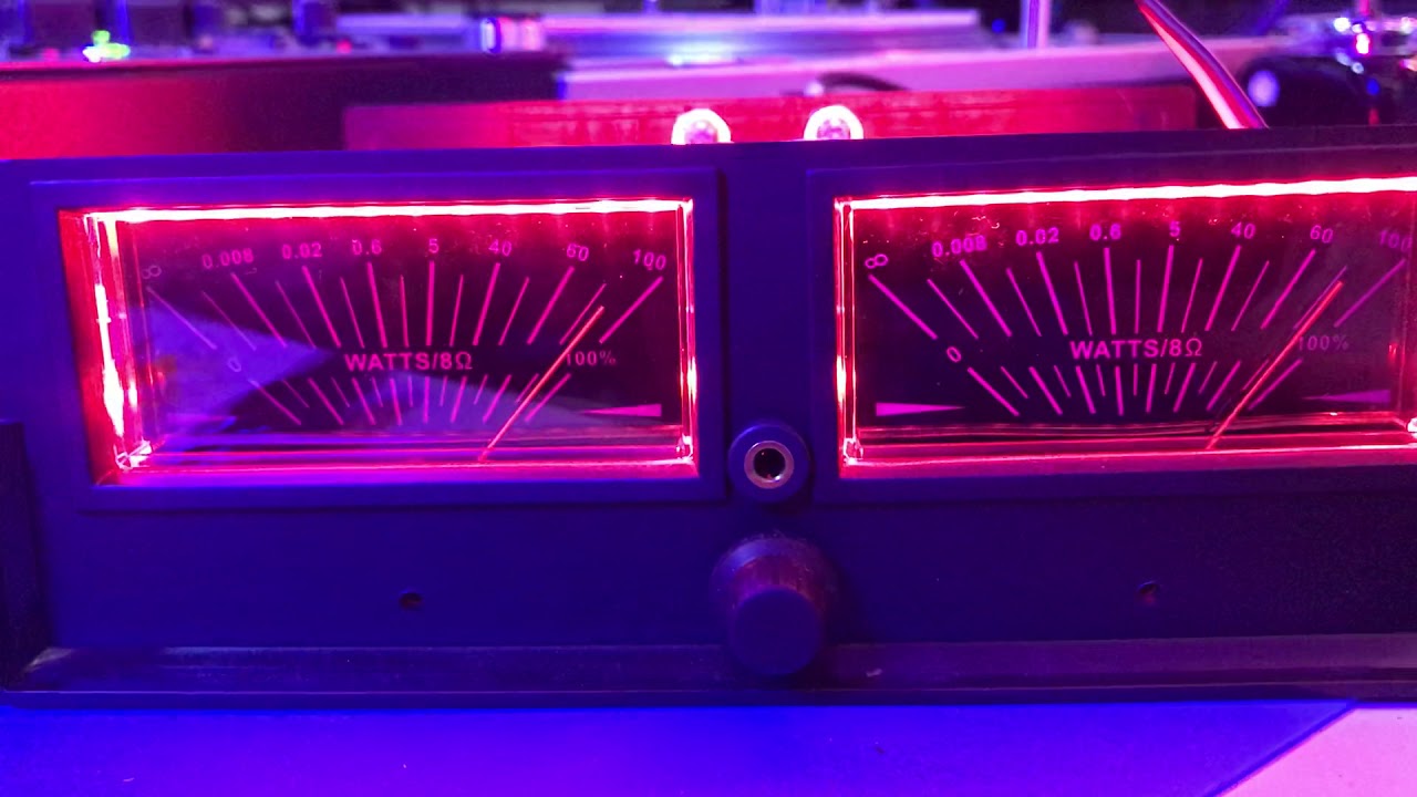 Blue & Red VU Meter Limited Edition - YouTube
