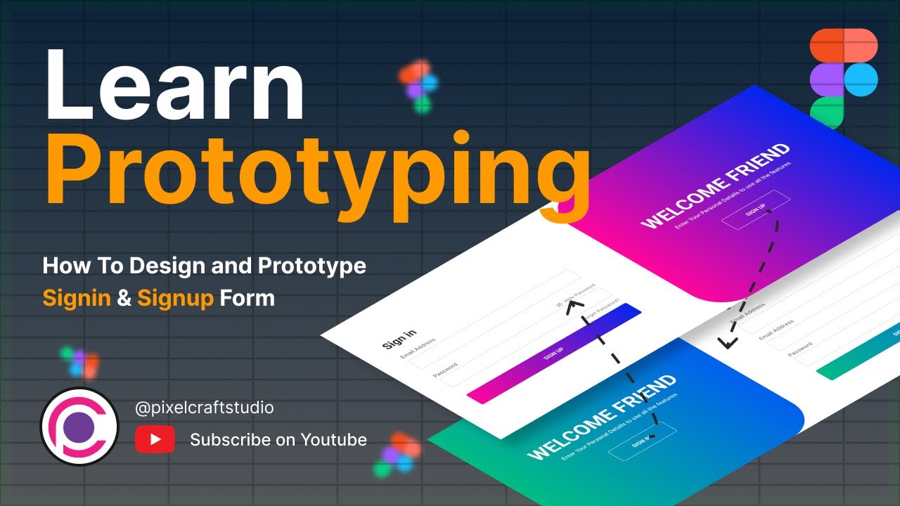 Learn Figma Design and Prototyping for Sign In & Sign Up | Figma for ...