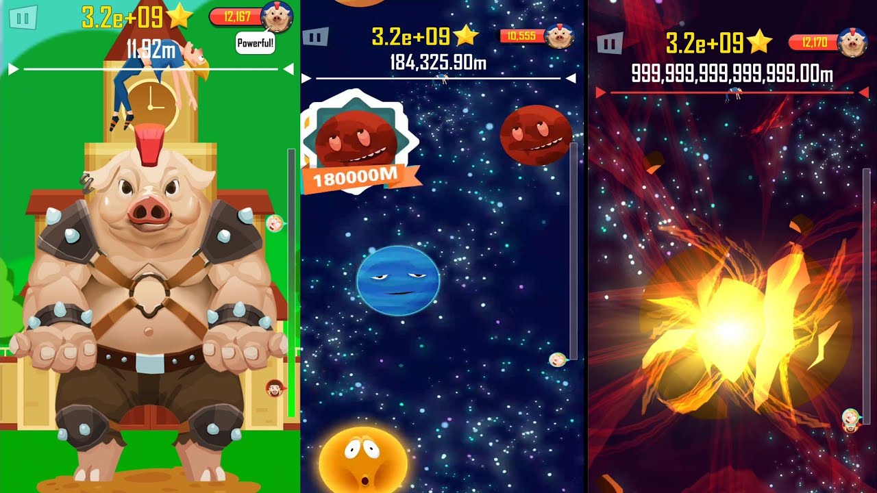 Buddy Toss PIG makes world record Lv.100000 - YouTube