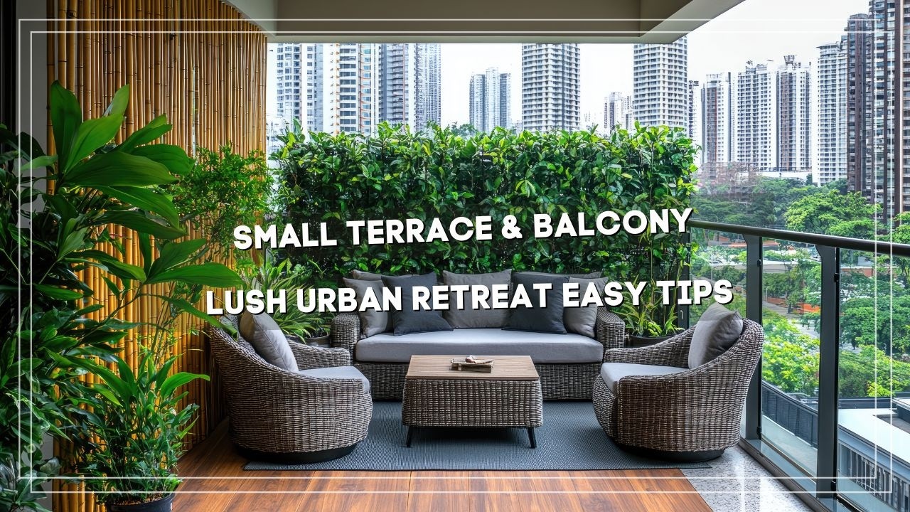 Turn Small Terrace & Balcony into a Lush Urban Retreat with These Easy ...