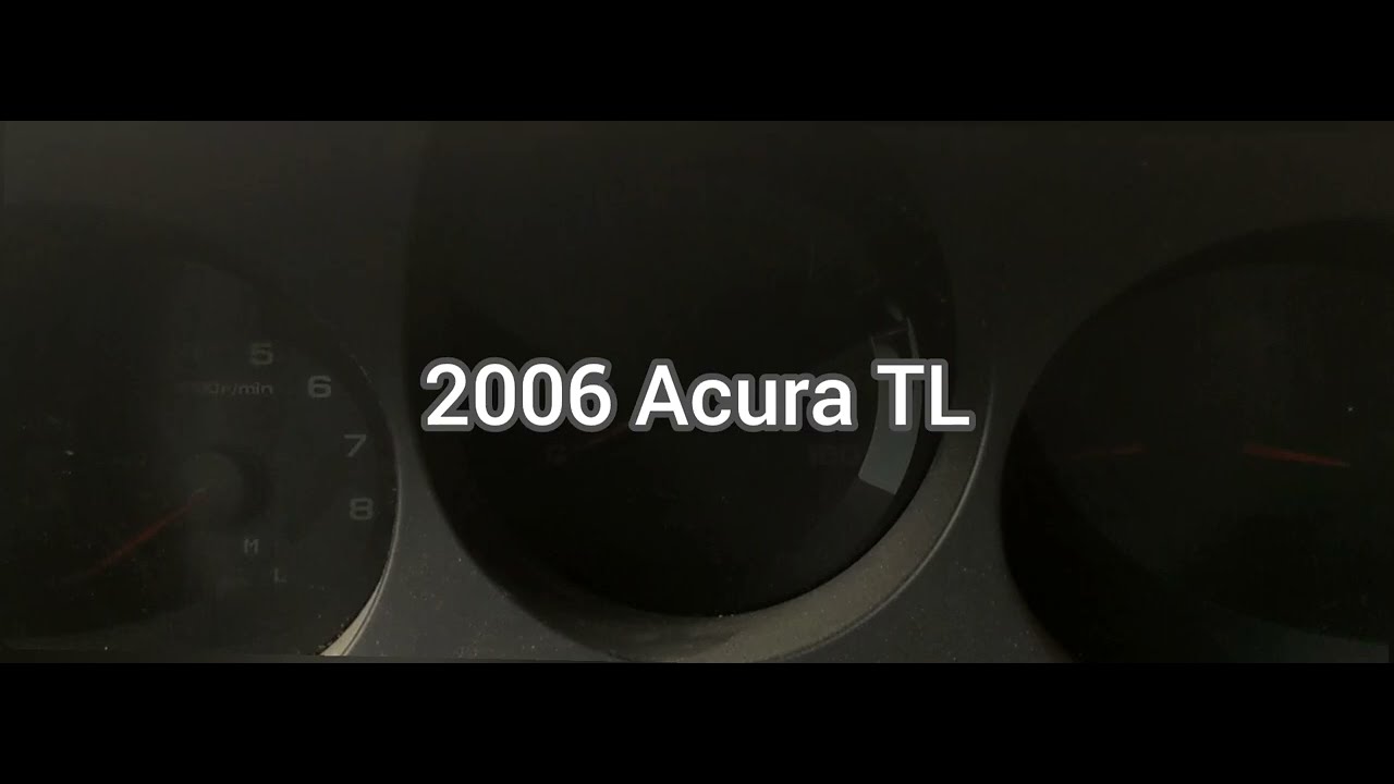 Acura - TL - 2006: Gauge Cluster Startup Sequence - YouTube