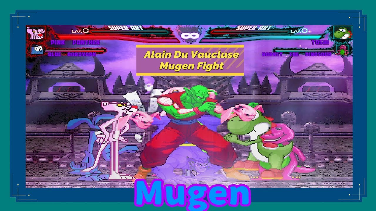 Mugen : Pink & Blue Vs Green & Purple (Request) - YouTube