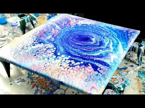 NEW EXPERIMENT! Multi-Color Pearl Cells ~Acrylic Pouring / Fluid Art ...