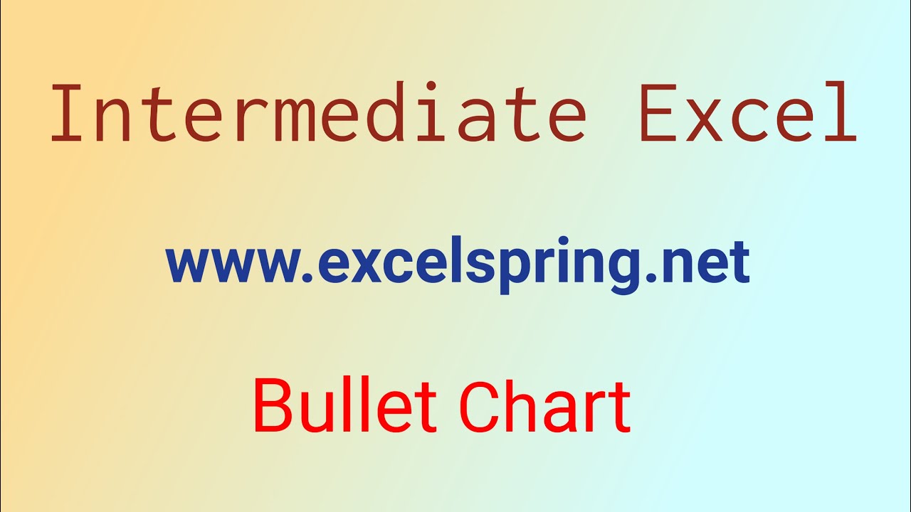 Bullet Chart In Excel YouTube bullet-chart-in-excel-youtube