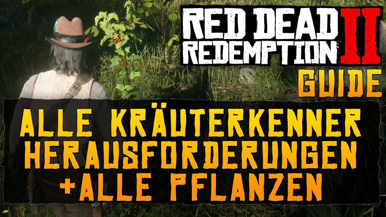 Red Dead Redemption 2 - Alle Kräuterkenner Herausforderungen - Alle ...