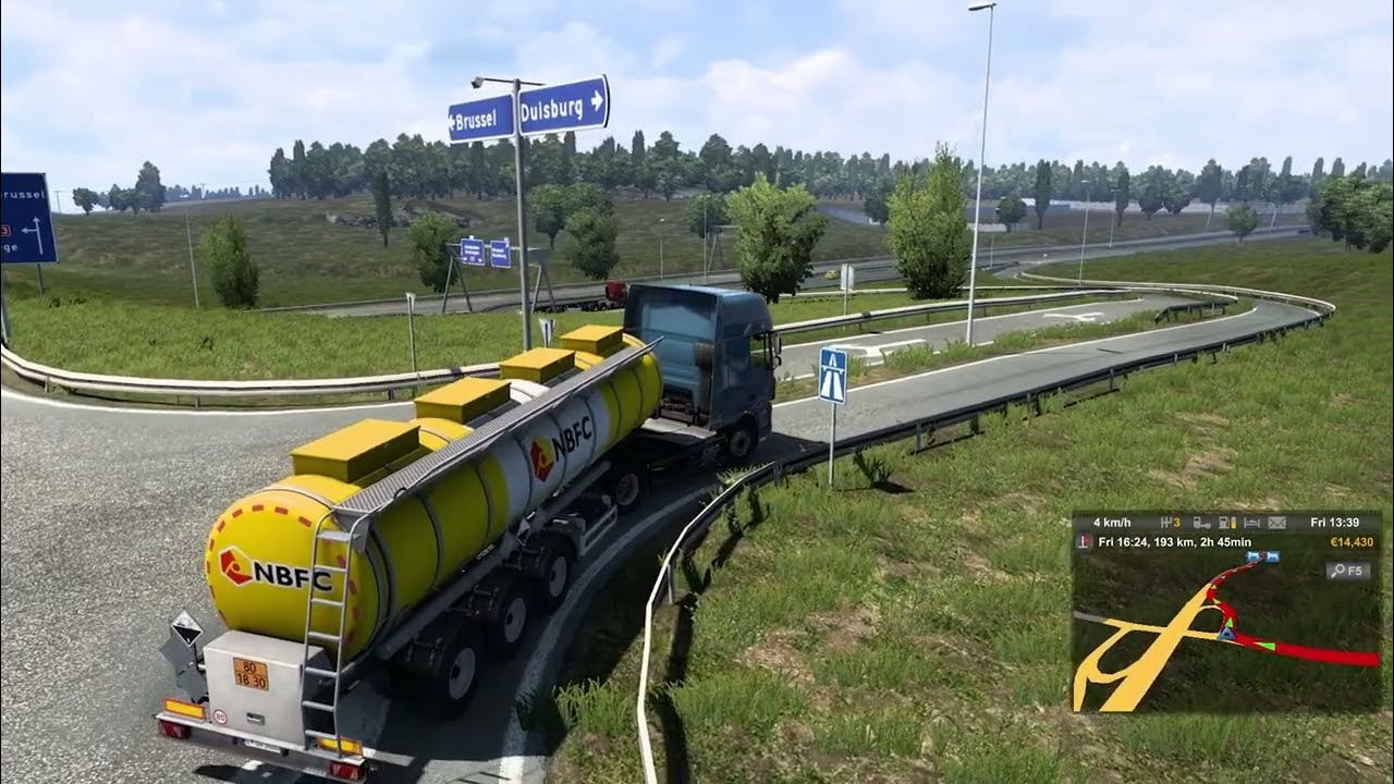 DAF Truck - Transporting Sulphuric Acid Gameplay | Realistic Driving Skills | Ets2 | Gsspk Gamer ...