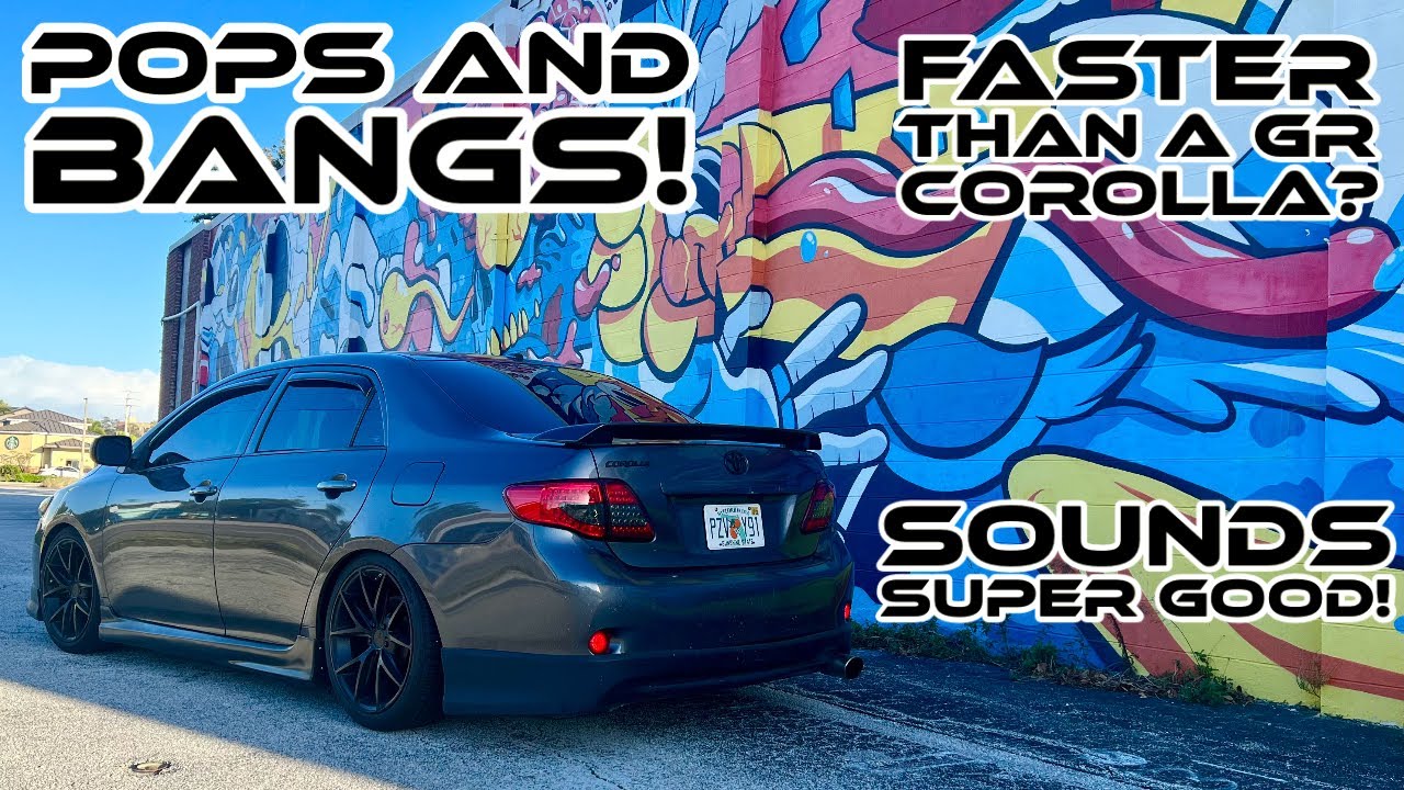 DRIVING MY TUNED COROLLA(POPS AND BANGS) - YouTube