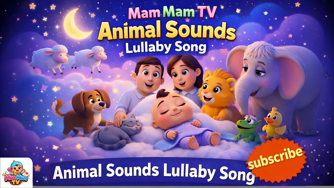 Animal Lullaby Song Sleepy Baby Rhymes - YouTube