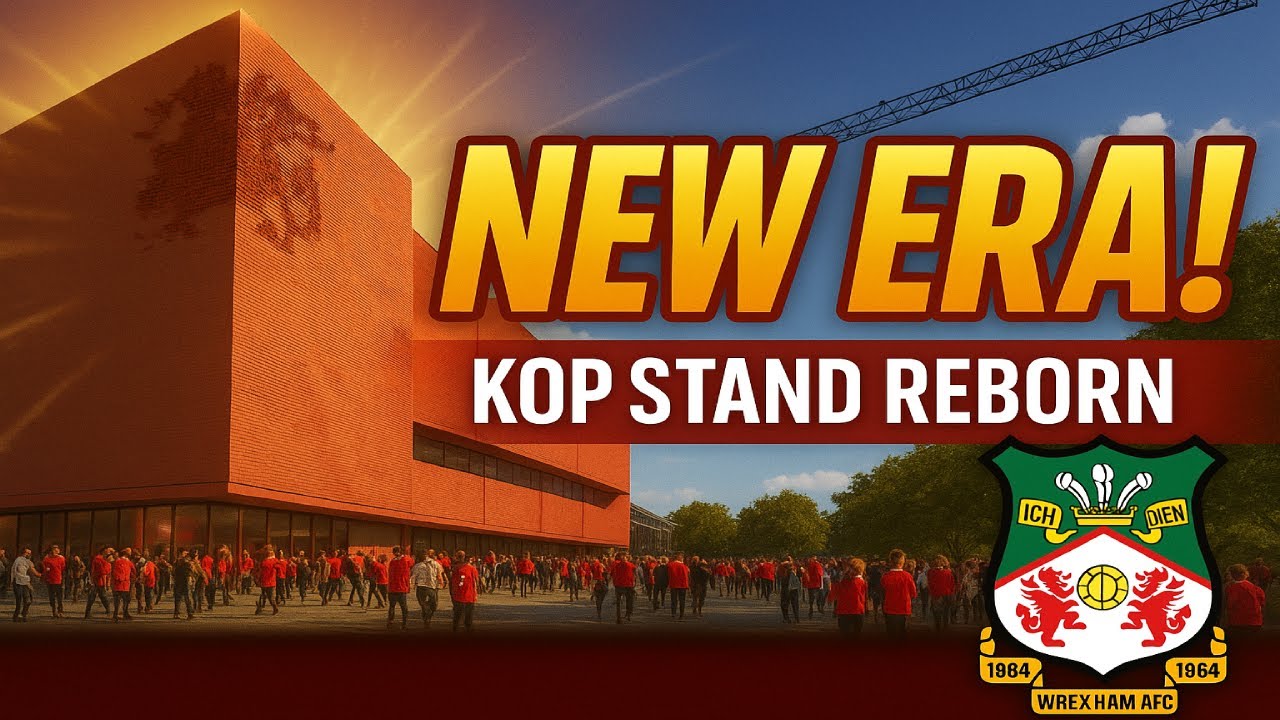 The FUTURE of the Racecourse Ground!🔥Wrexham's Kop Stand Redevelopment ...