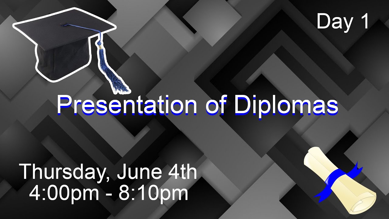 Presentation of Diplomas - Day 1 - YouTube