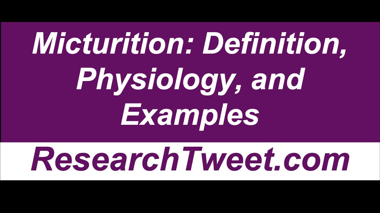 Micturition: Definition, Physiology, and Examples - YouTube