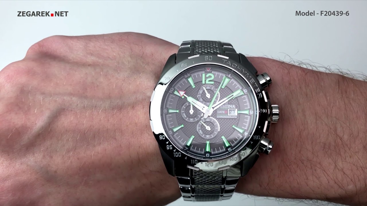 Festina Chronograf F20439-6 - Zegarek.net - YouTube