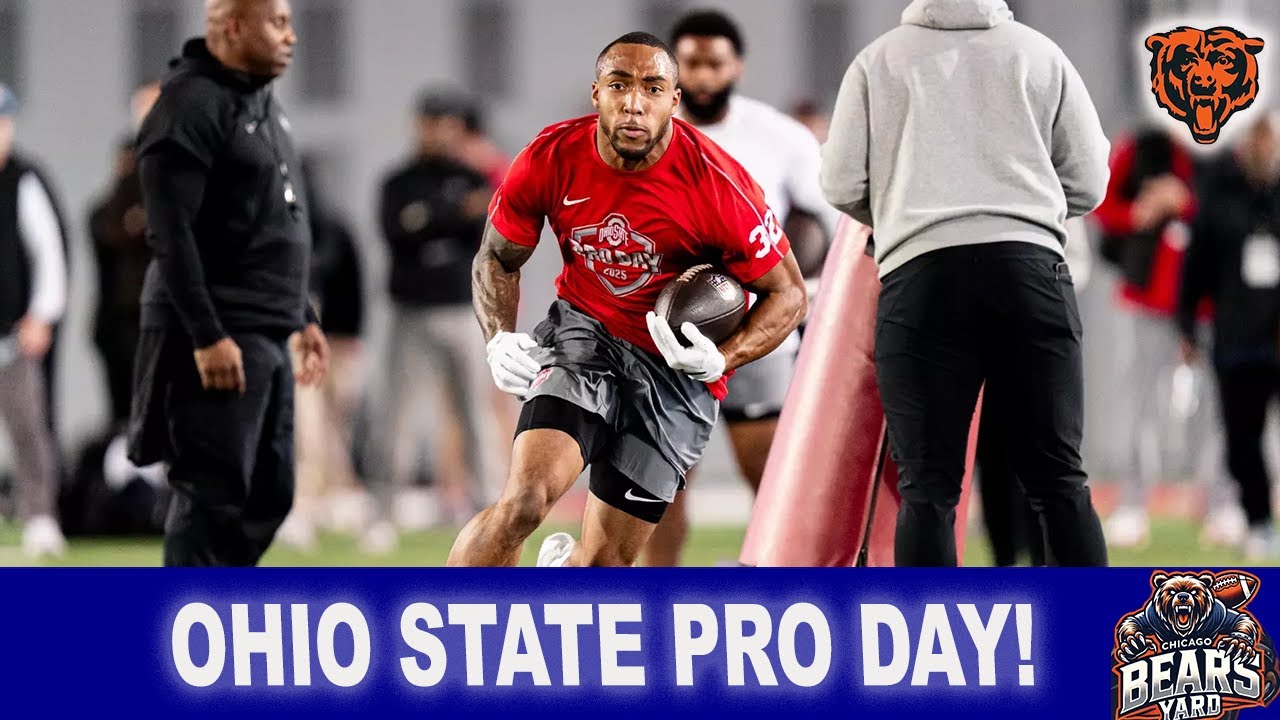 Bears Have MASSIVE Presence at Ohio State Pro Day! - YouTube
