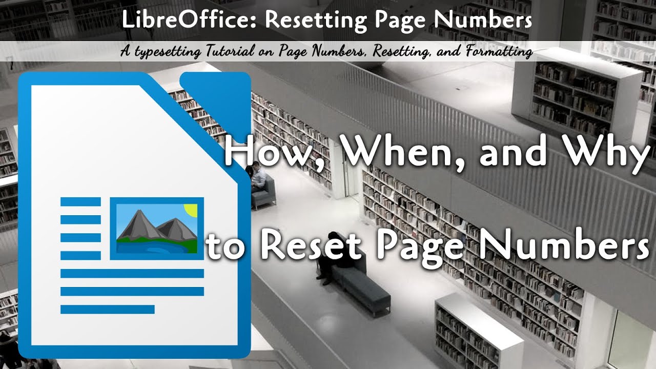 Fixing Page Numbers In LibreOffice YouTube fixing-page-numbers-in-libreoffice-youtube
