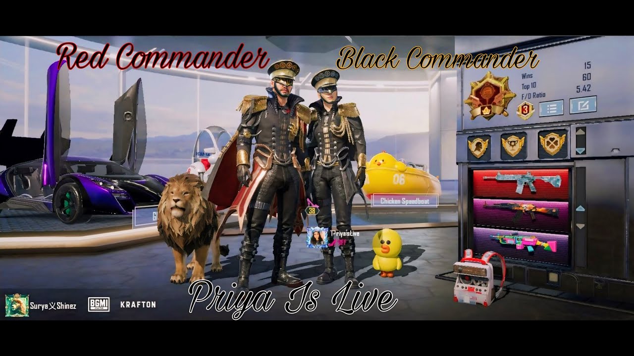 Wow, SURYA got RED COMMANDER SET 🪖🫡👮‍♂️ | Surya & Priya Is On LIVE 🎮 ...