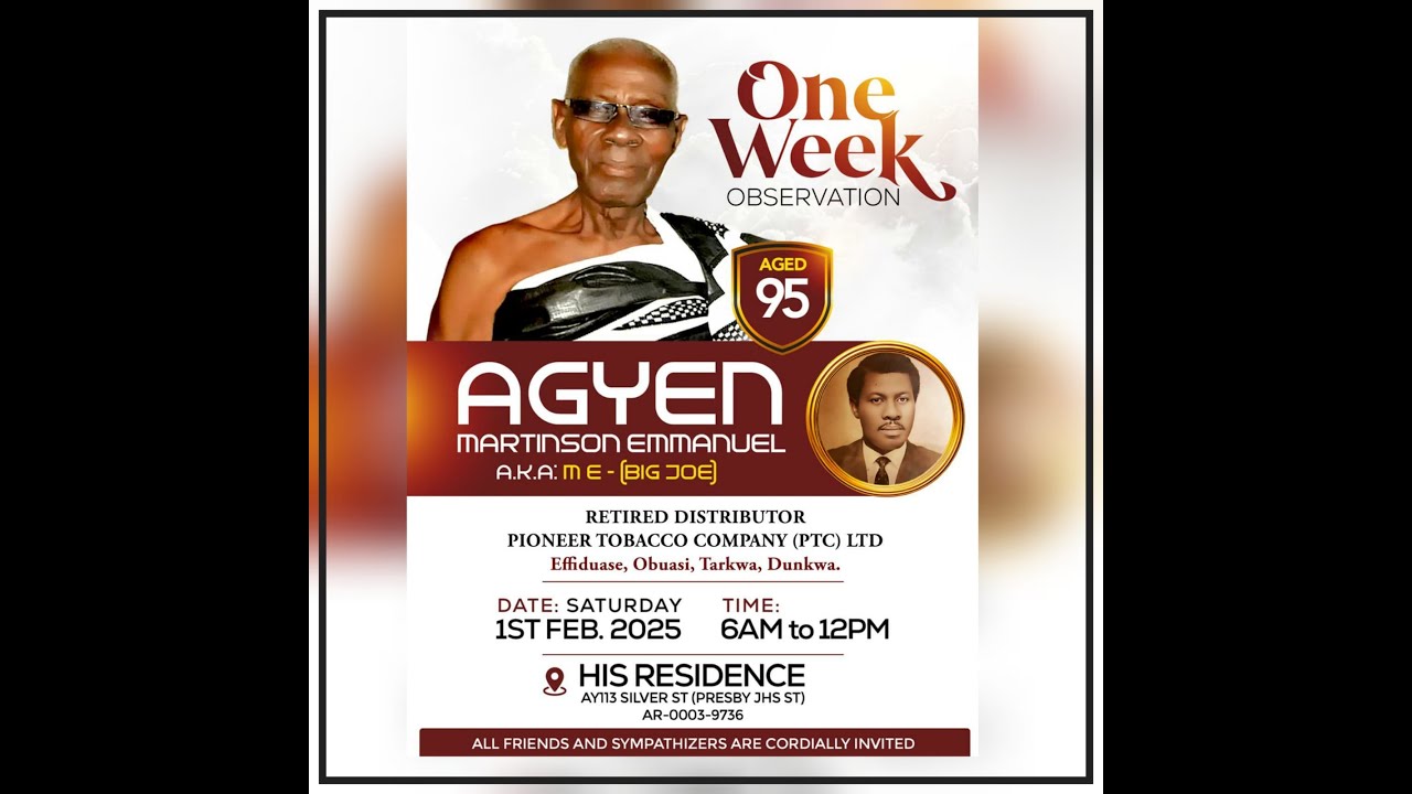 One week observation of Mr ME AGYEN - YouTube