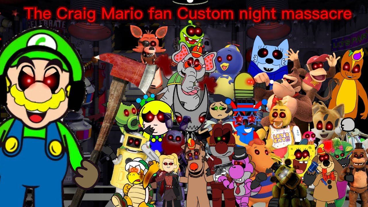 The Craig Mario fan custom night massacre poster - YouTube