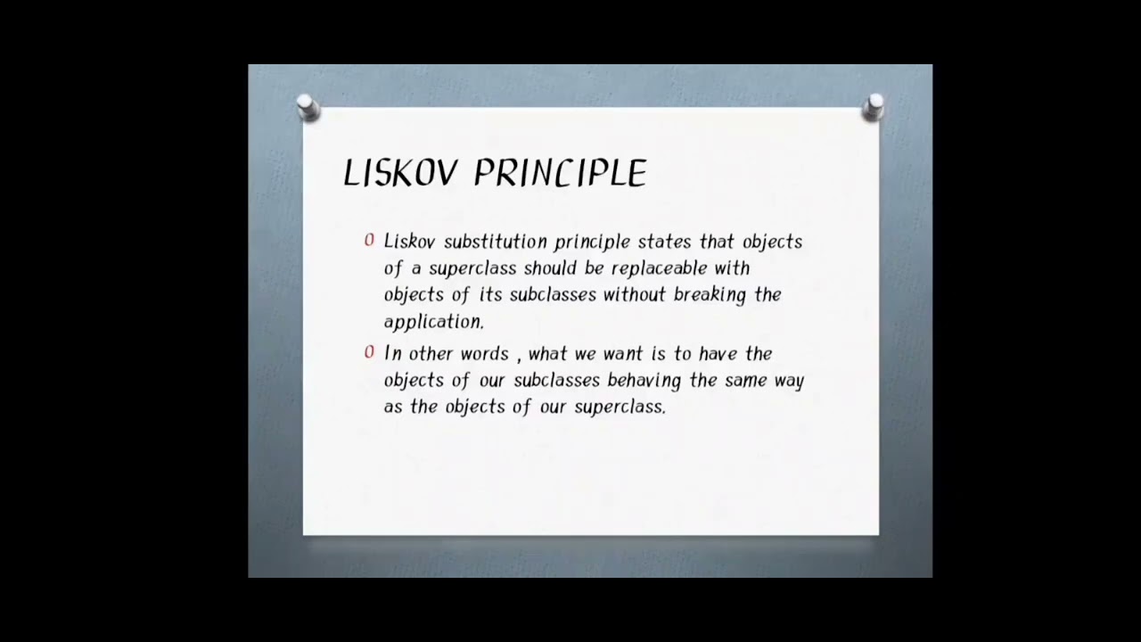 Liskov Substitution Principle|SOLID Principle - YouTube