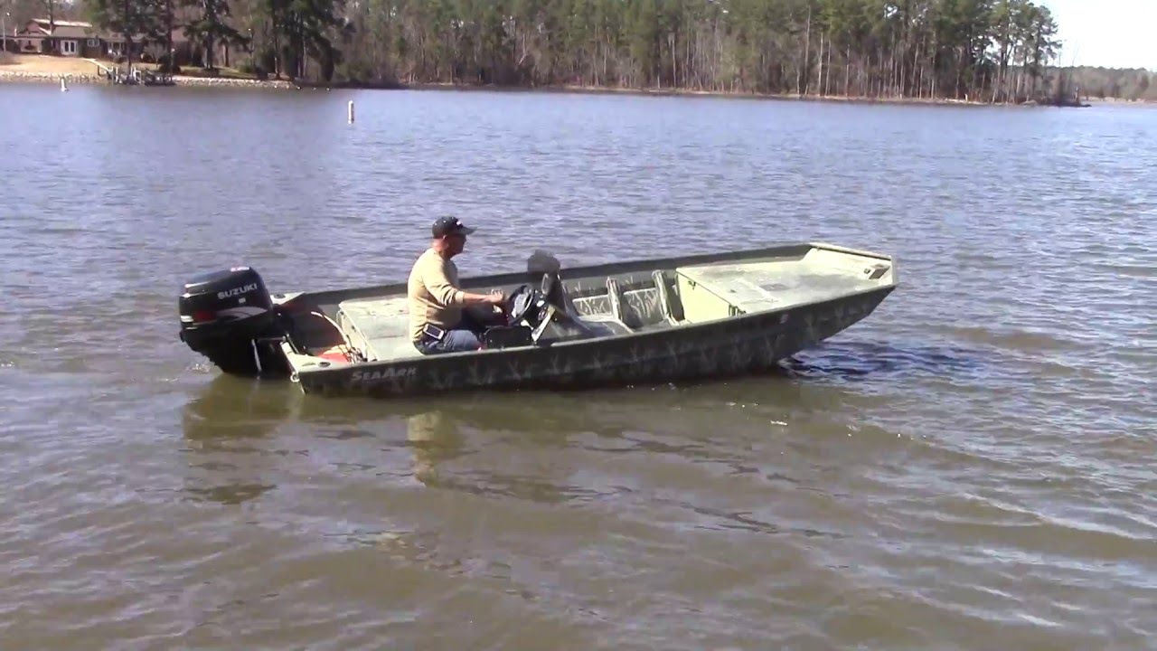 199 Sea Ark 1652 Aluminum Boat Suzuki 40 Four Stroke Doss Marine - YouTube