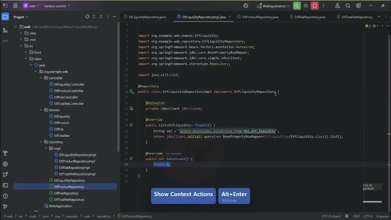 spring restapi 만들기 (jdbcclient 사용) - 3/3 - YouTube