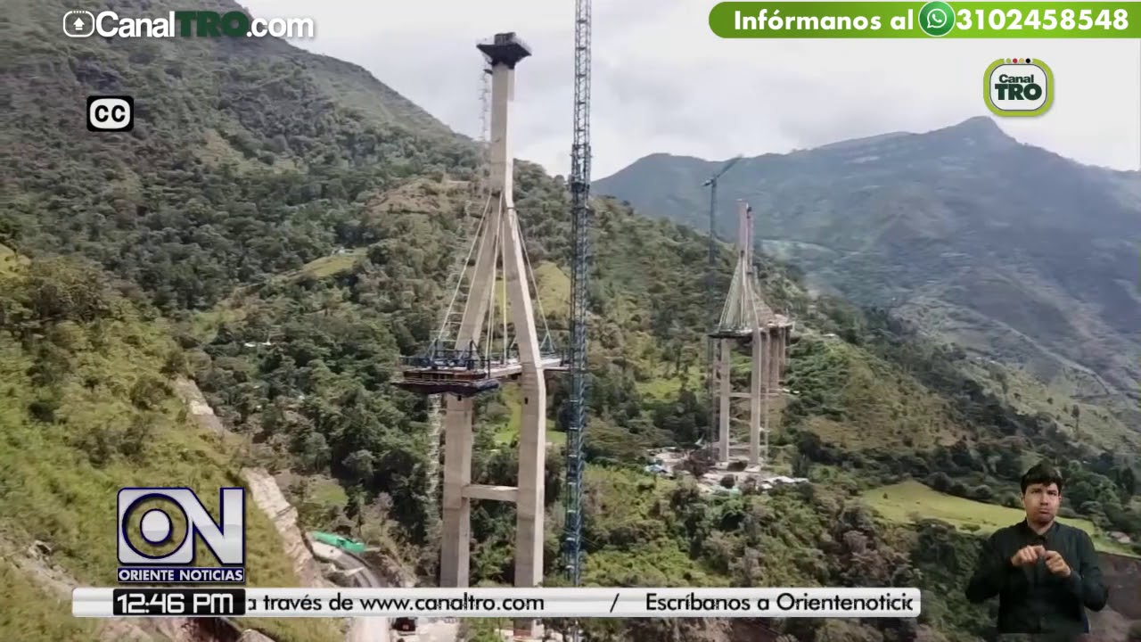 Así avanza puente Hisgaura en Santander - YouTube