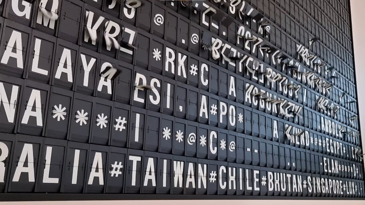 Flap Pix - An Interactive Split-Flap Display at Changi Airport Terminal ...